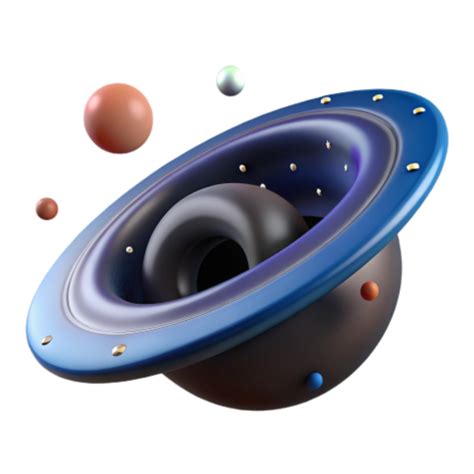 Serene Classic Cosmic Sphere 3d Render Of Abstract Planetary System Detailed 56739462 Png