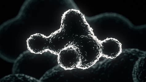 abstract micrograph cell formation rotating stock footage video 100