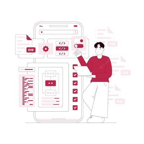 Premium Vector Mobile Apps Development Back End Engineering Software Prototyping And Testing