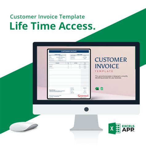 Customer Invoice Template Excels App