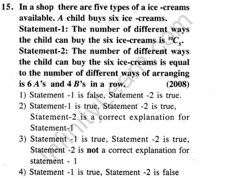 Jee Main Mathematics Permutations And Combinations Previous Year Papers Questions With Solutions