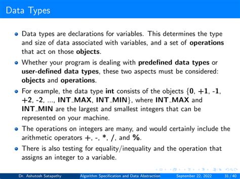 Algorithm Specification And Data Abstraction Pdf