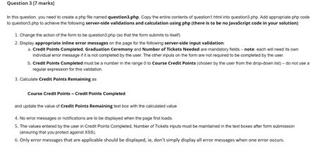 Question 1 Html