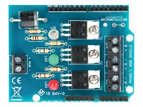 Velleman Vma01 Rgb Shield For Arduino Uno