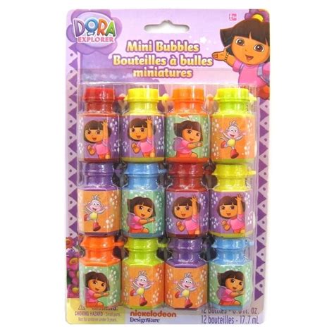 Dora The Explorer Mini Bubble Bottles Set Of 12 Discount Party Supplies