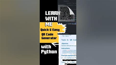 qr code generation python pythonprogramming learning qrcode qr qrscanner coding project