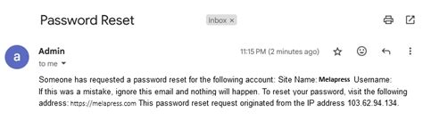 fixes for wordpress not sending password reset email melapress