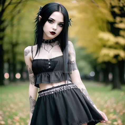 Goth Chick Photoshoot 1 By Intiart On Deviantart