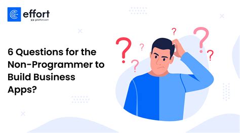 6 questions for the non programmer to build business apps effort