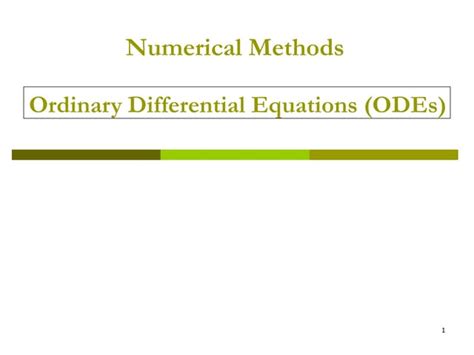 Solution Of Bvp Numerical Methods Ppt