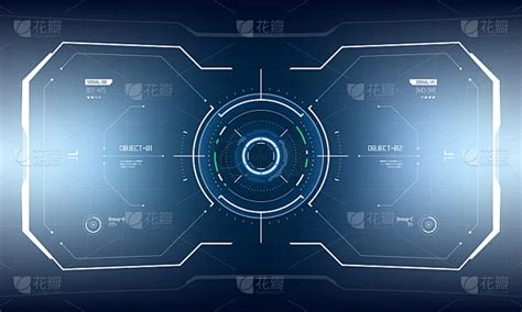 未来科幻技术hud屏幕素材 花瓣网