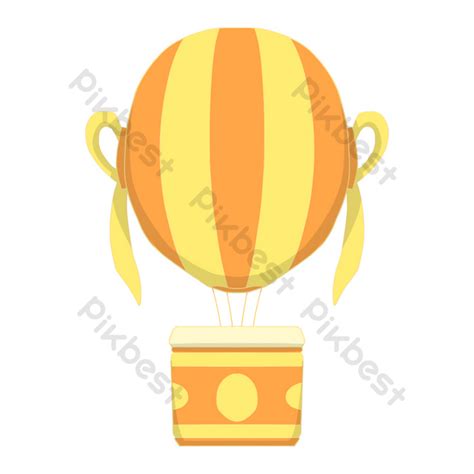 노란 풍선 선물 상자 그림 일러스트 Png Psd 무료 다운로드 Pikbest