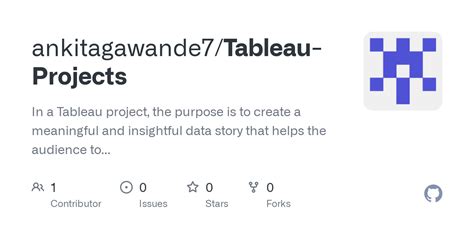 github ankitagawande7 tableau projects in a tableau project the
