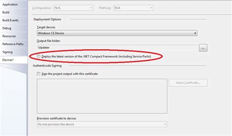 C Windows Mobile 6 Systemplatformnotsupportedexception Stack Overflow