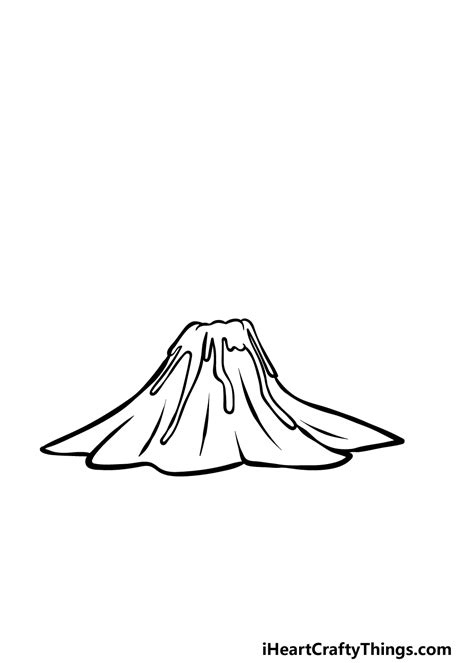 Smoke Come Out A Volcano Drawing Easy Pew Fivemplarity