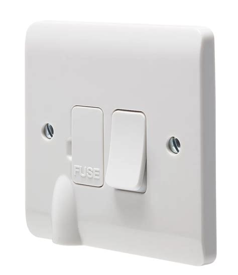 Crabtree Instinct 13a Switched Fused Spur And Flex Outlet With Led White Screwfix