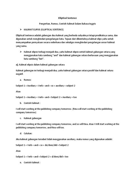 Elliptical Sentence Pdf Hansel And Gretel Hansel And Gretel Opera