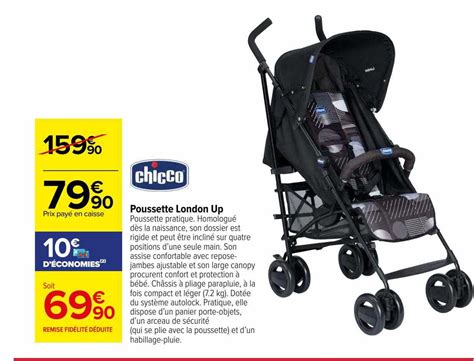 Promo Poussette London Up Chicco Chez Carrefour Icatalogue Fr