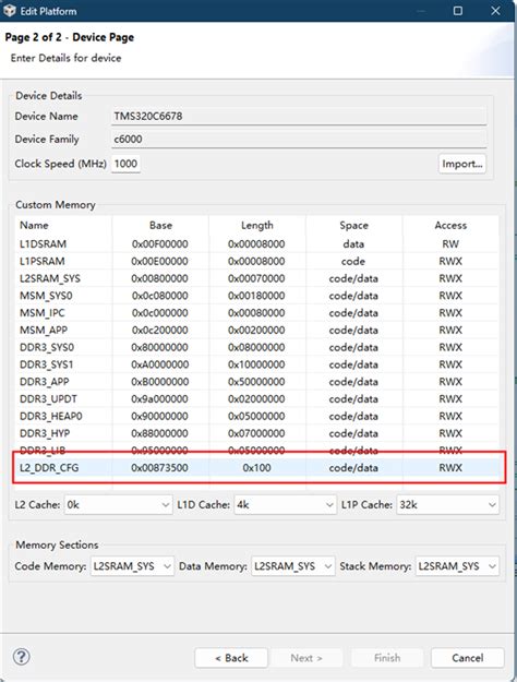 TMS C Question About Adding Boot Config Table By Add A Section Defination At X