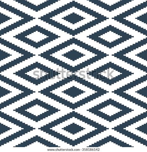 Seamless Aztec Pattern Vector Background Tile Stock Vector Royalty