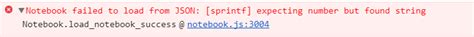 notebook 5 2 x produces sprintf error when trying to open a notebook