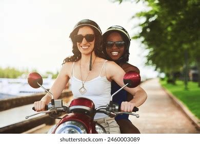 Girl On Motor Scooter Stock Photos And Pictures Images Shutterstock