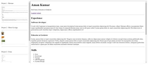 Created A Web Project Using Html Tags And Elements Aman Kumar Posted
