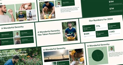 Green Presentation Template Figma