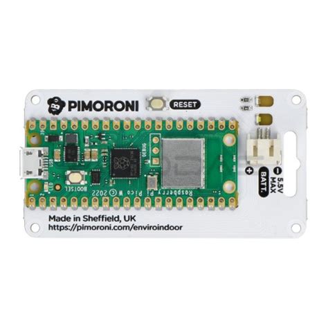 enviro indoor with raspberry pico w board accessory kit pimoroni pim638