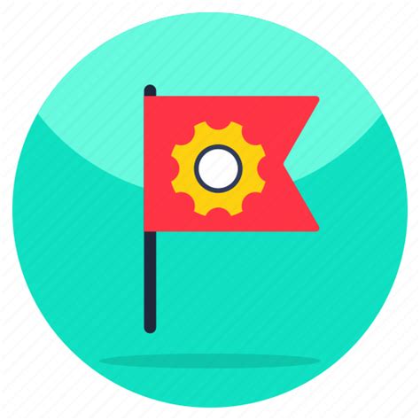Flag Flagpole Streamer Banner Pennant Icon Download On Iconfinder