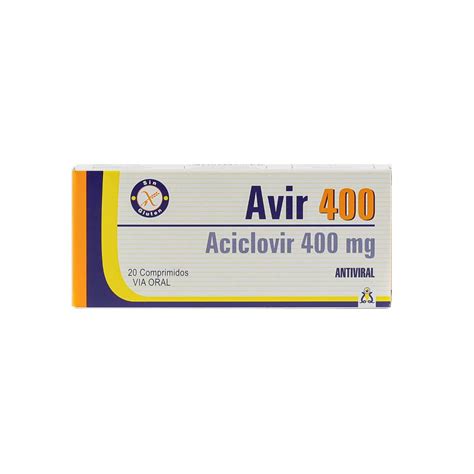 Avir 400 Mg Cj X 20 Comp — Farmacenter