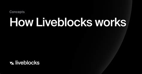 Concepts How Liveblocks Works Liveblocks Documentation