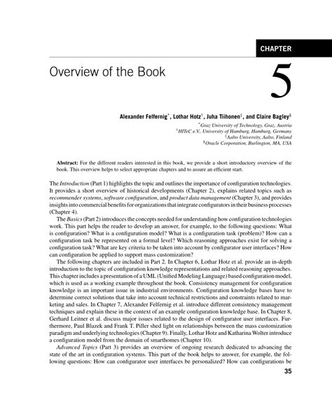 pdf knowledge based configuration overview of the book