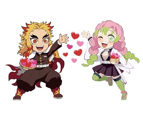 Kyojuro And Mitsuri Chibi