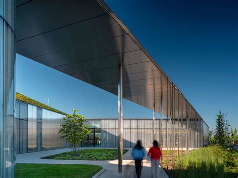 Grassy Hill Forms Skylight Over Rdhas Springdale Public Library Near