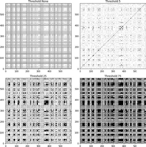 Recurrence Plots For The Seizure Signal From Fig 1 With Threshold