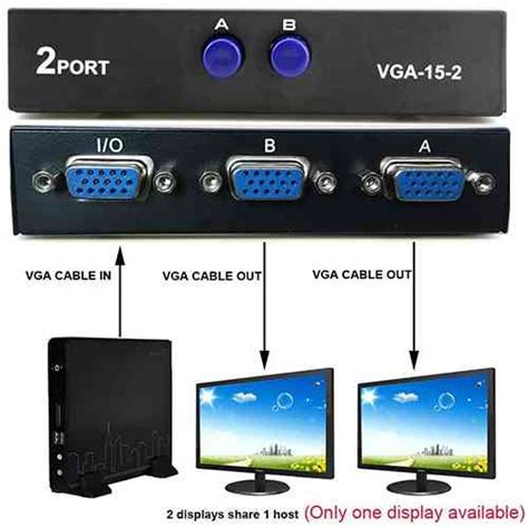 2 Port Vga Switch Two Way Vga Video Switch Price In Sri Lanka Idolk