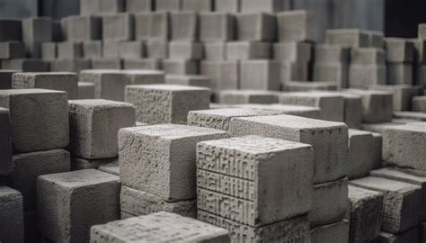 A Large Stack Of Concrete Blocks In A Row Stock Illustration