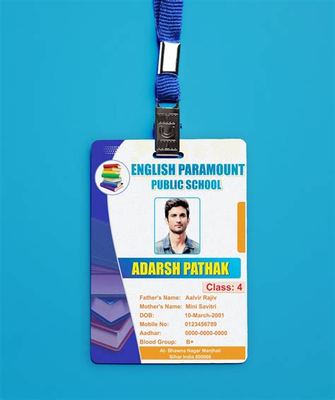 School Identity Cards School Id Card Template Cdr File 40 Off