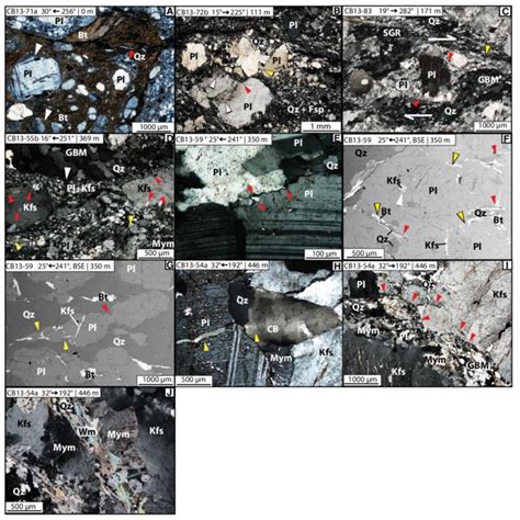 Cross Polarized Light Photomicrographs Of Quartz Microstructures