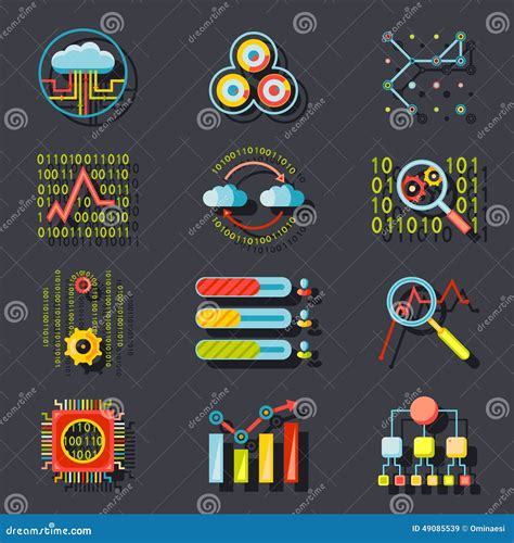 Big Data Analytic Chart Big Data Connect Digits By Lines Analytics