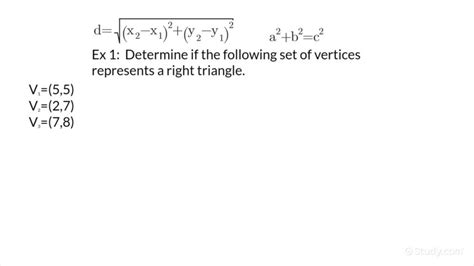 How To Identify Right Triangles From Coordinates Geometry