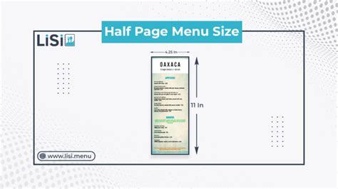 Menu Size Guide To Help You To Choose For Your Next Menu