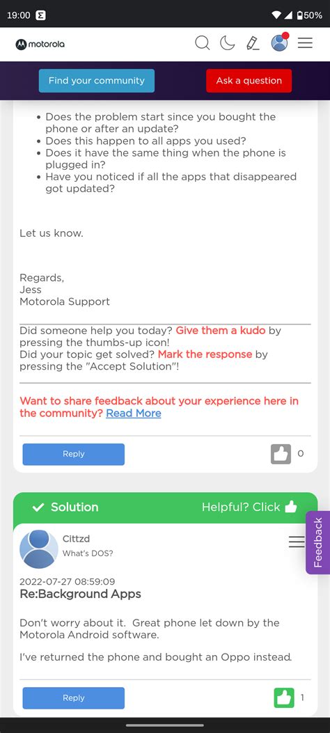 This Is How Motorola Support Is Solving Our Issues With Phone