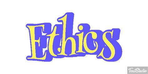 Ethics Word Animated  Logo Designs