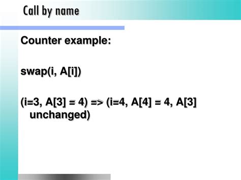 Ppt Parameter Passing In C Call By Value Reference Result