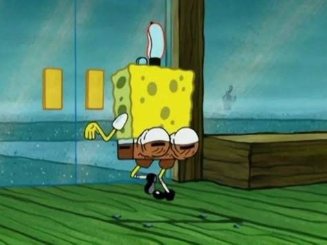 Spongebob Flexing Muscles