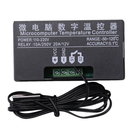 Spreeshop W3230 Probe Line 20A Digital Temperature Control LED Display Thermostat Heat/Cooling ...