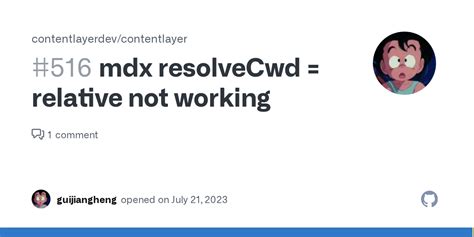 Mdx Resolvecwd Relative Not Working · Issue 516 · Contentlayerdevcontentlayer · Github