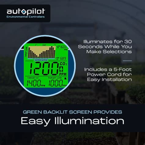 Autopilot Digital Co2 Level Controller With Integrated Sensor And Power